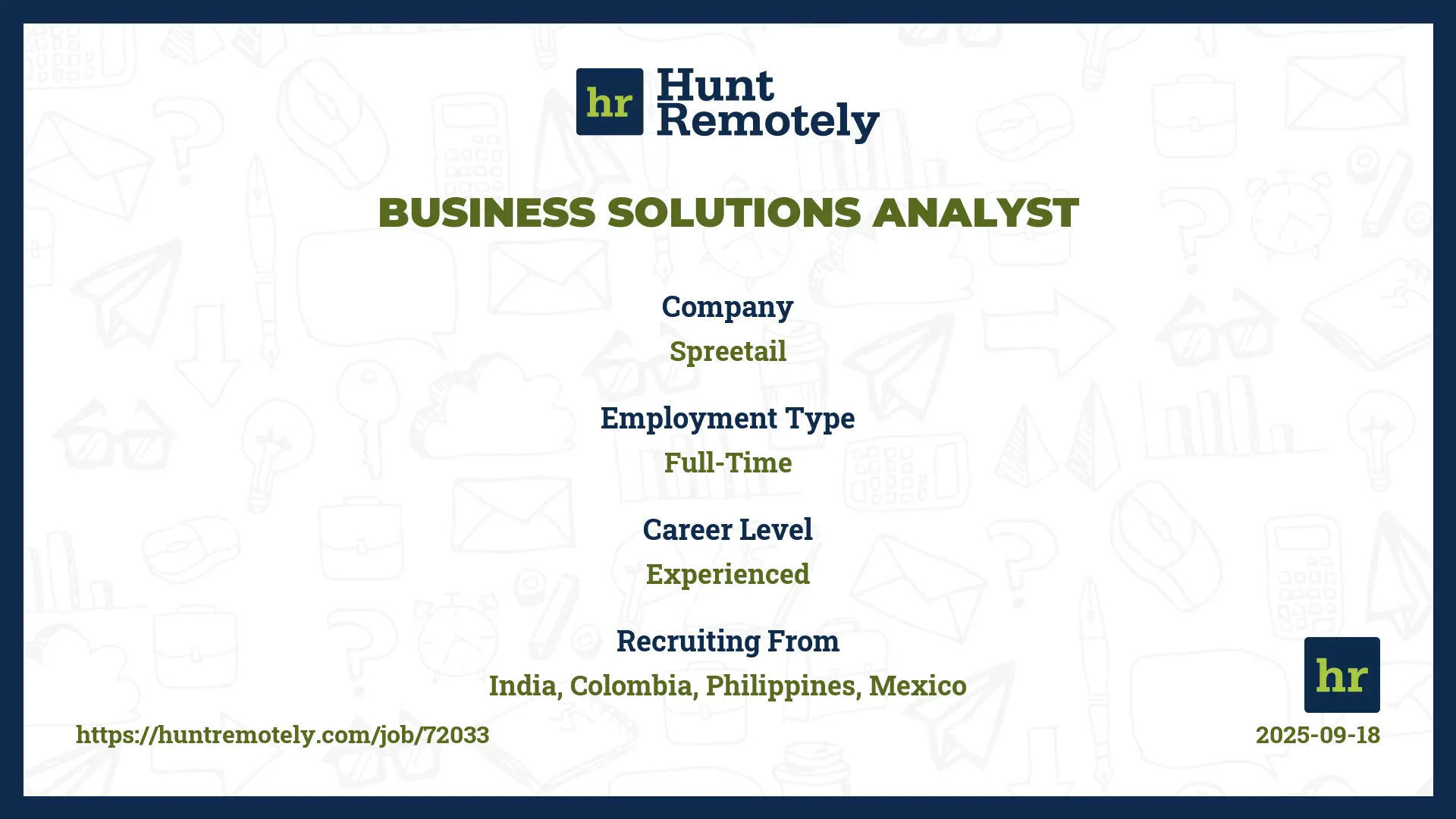 Full-Time Business Solutions Analyst at Spreetail | Hunt Remotely